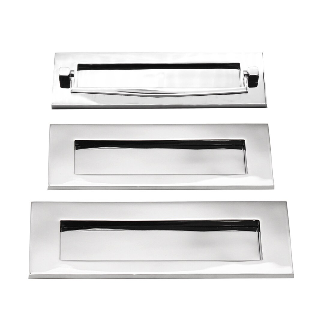 Polished Chrome Victorian Heavy Sprung Solid Brass Letter Box - Etsy