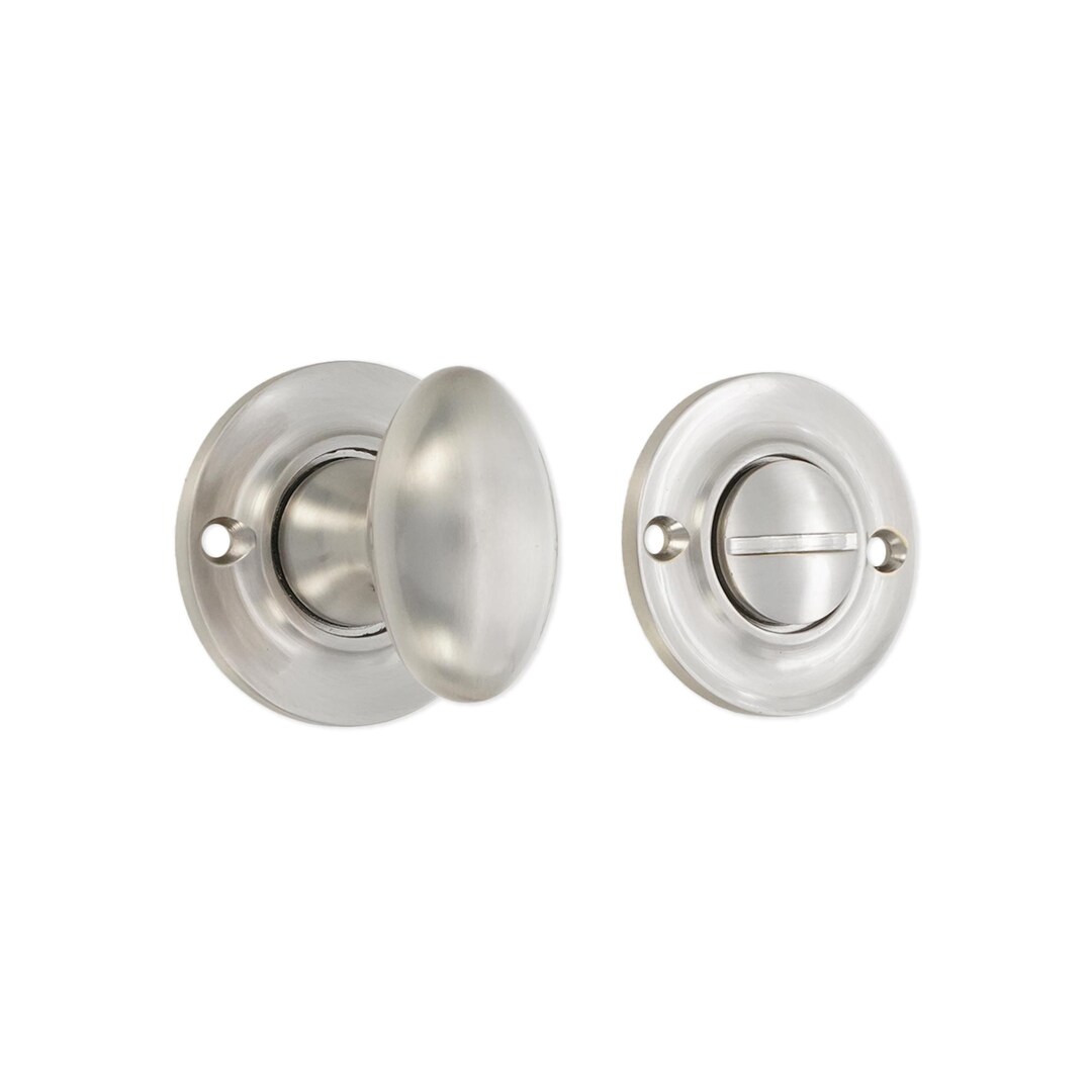 Satin Nickel Slimline Thumb Turn and Release Latch Pack With Emergency ...