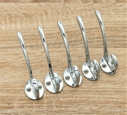 Brushed Chrome Hooks - Etsy