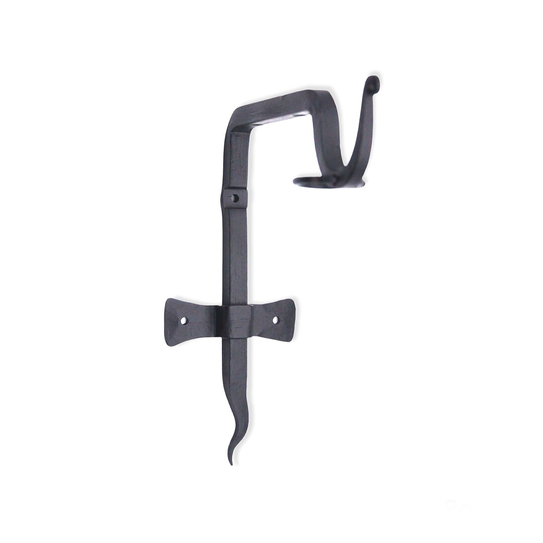 1 X Shelf Bracket With Ring, Wall Mounted Hidden Right Angle Iron Shelf ...