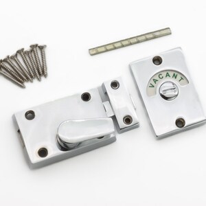 Bathroom Indicator Bolt Vacant Engaged WC Public Toilet Door Privacy ...