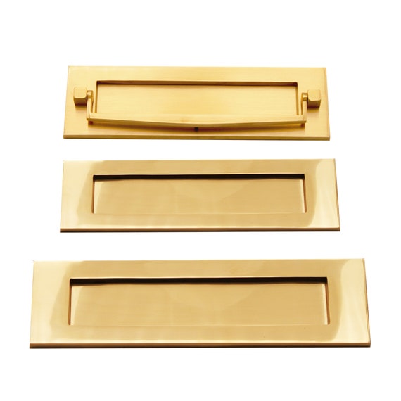 Doors & Locks Home Improvement Polished Brass Victorian Heavy Sprung ...