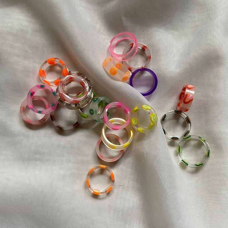 Handmade Resin Ring - Etsy