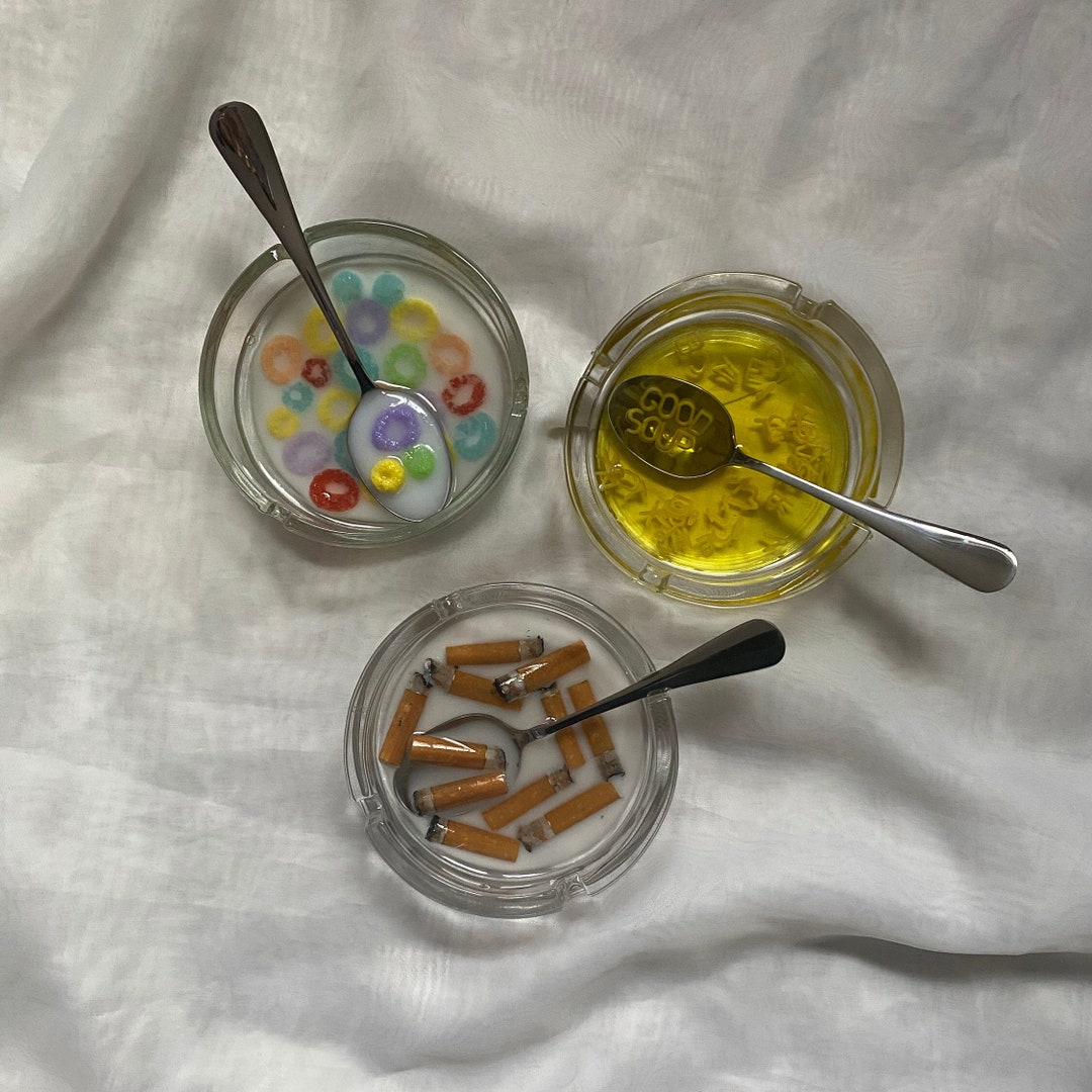 Cornflakes Ashtray Made of Epoxy Resin Soup Resin Ashtray Handmade ...