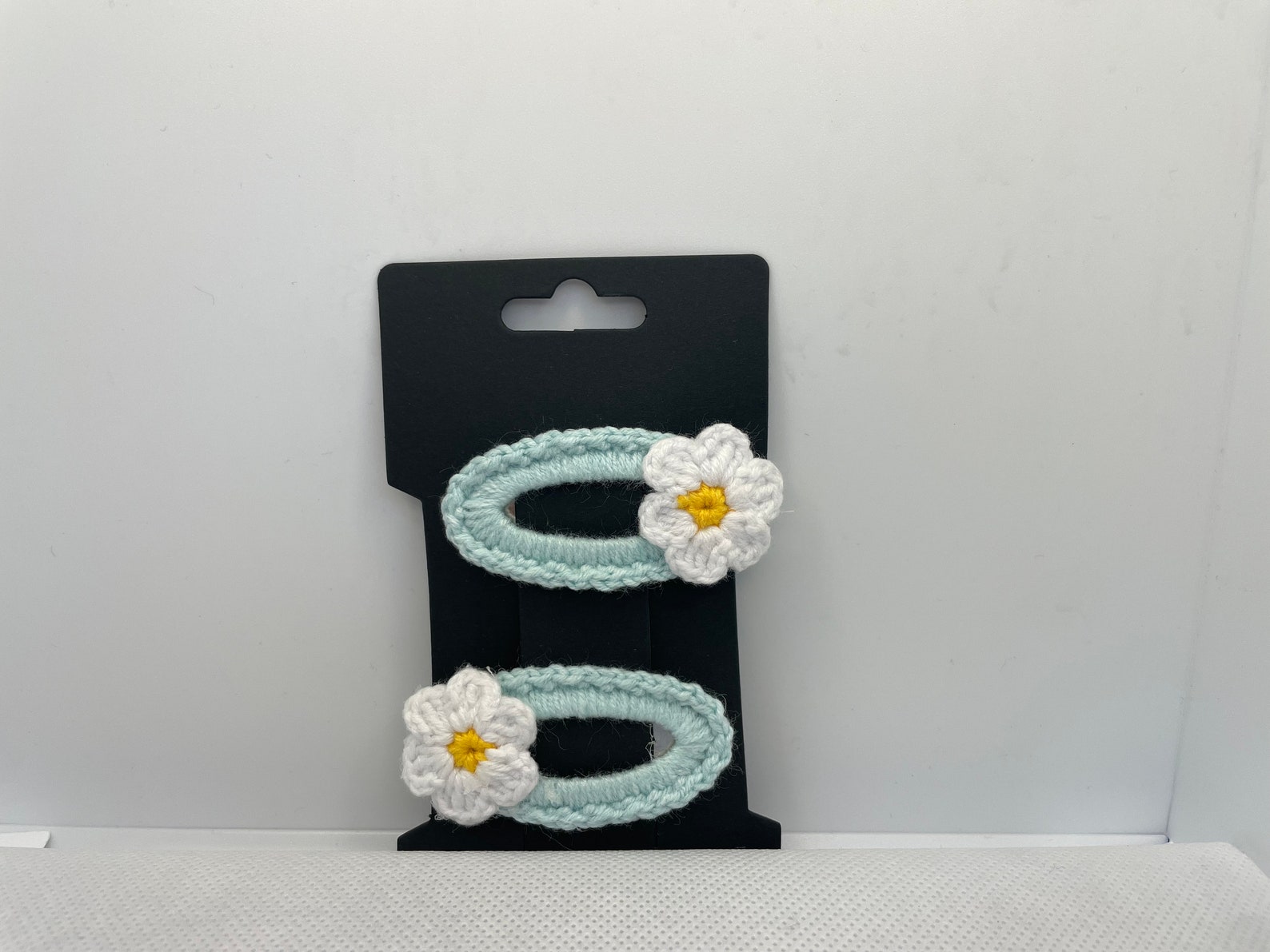 Handmade Crochet Daisy Snap Hair Clips | Pair of 2 | Hair Accessories ...