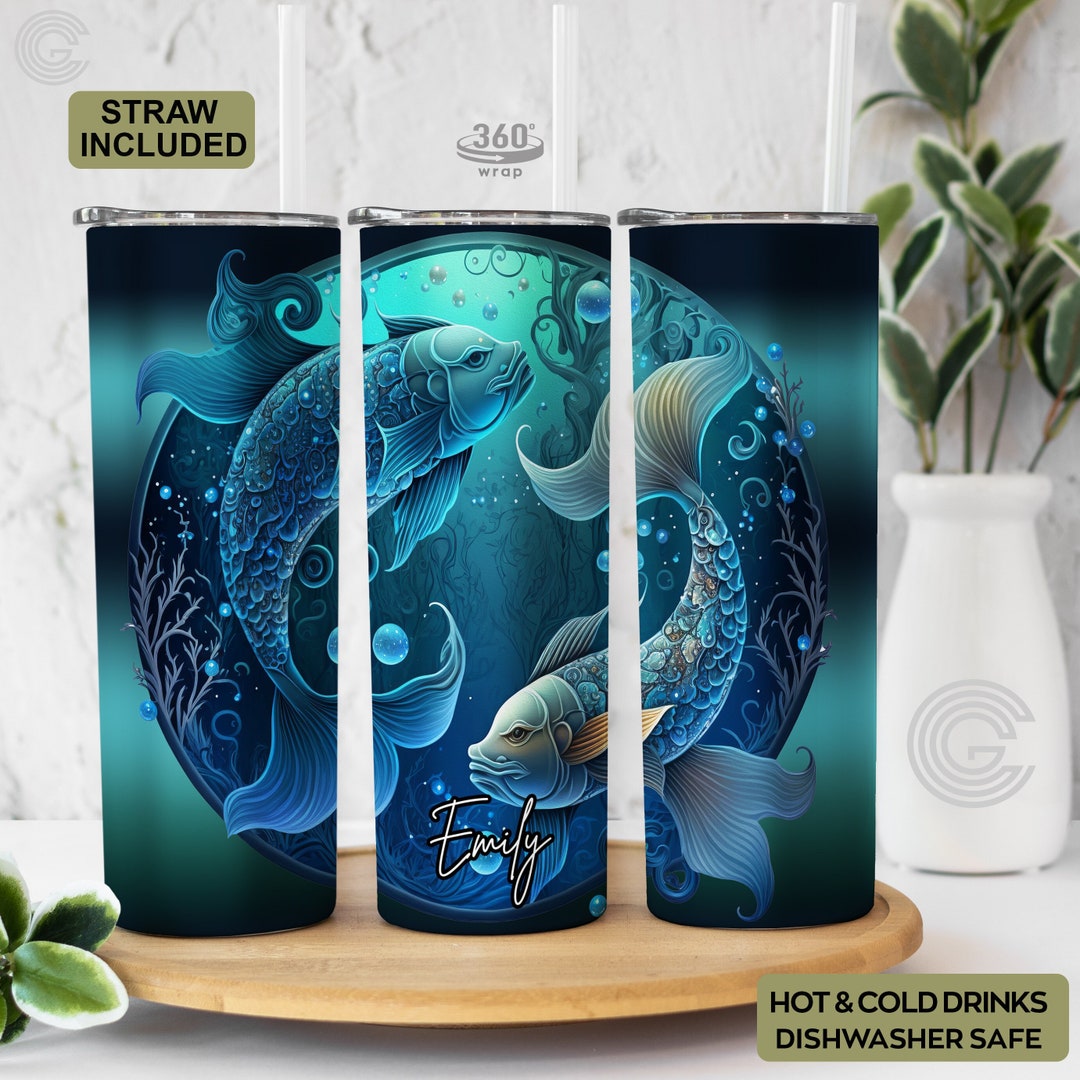 Pisces Tumbler Gift Personalized Custom Zodiac Sign Gift Best Friend ...
