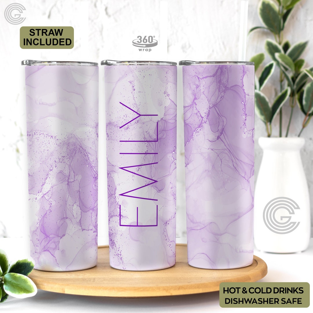 Agate Marble Tumbler Personalized Custom Marble Tumbler Cup - Etsy