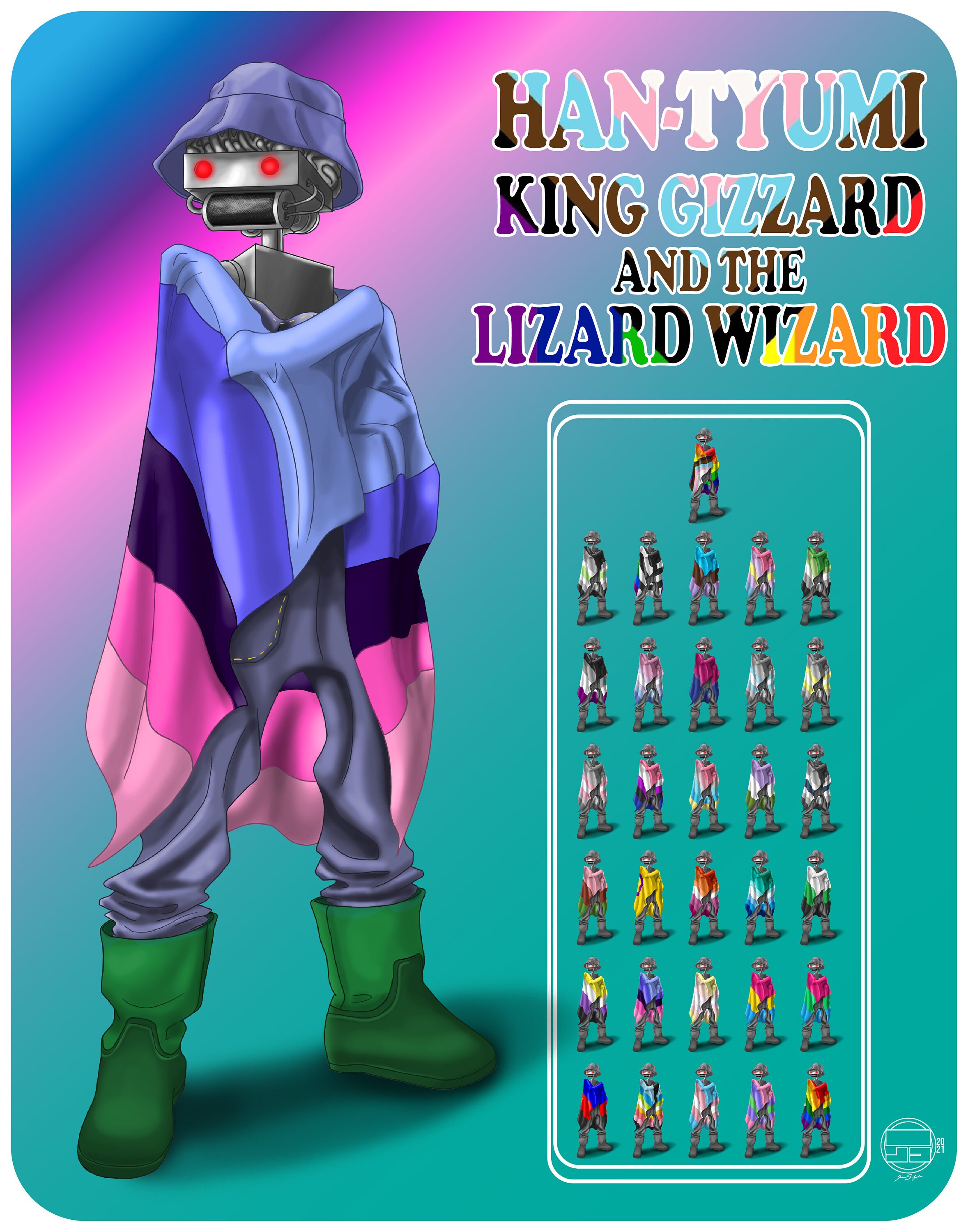 Han-tyumi 21-30 | Pride Celebration Poster | King Gizzard and the ...