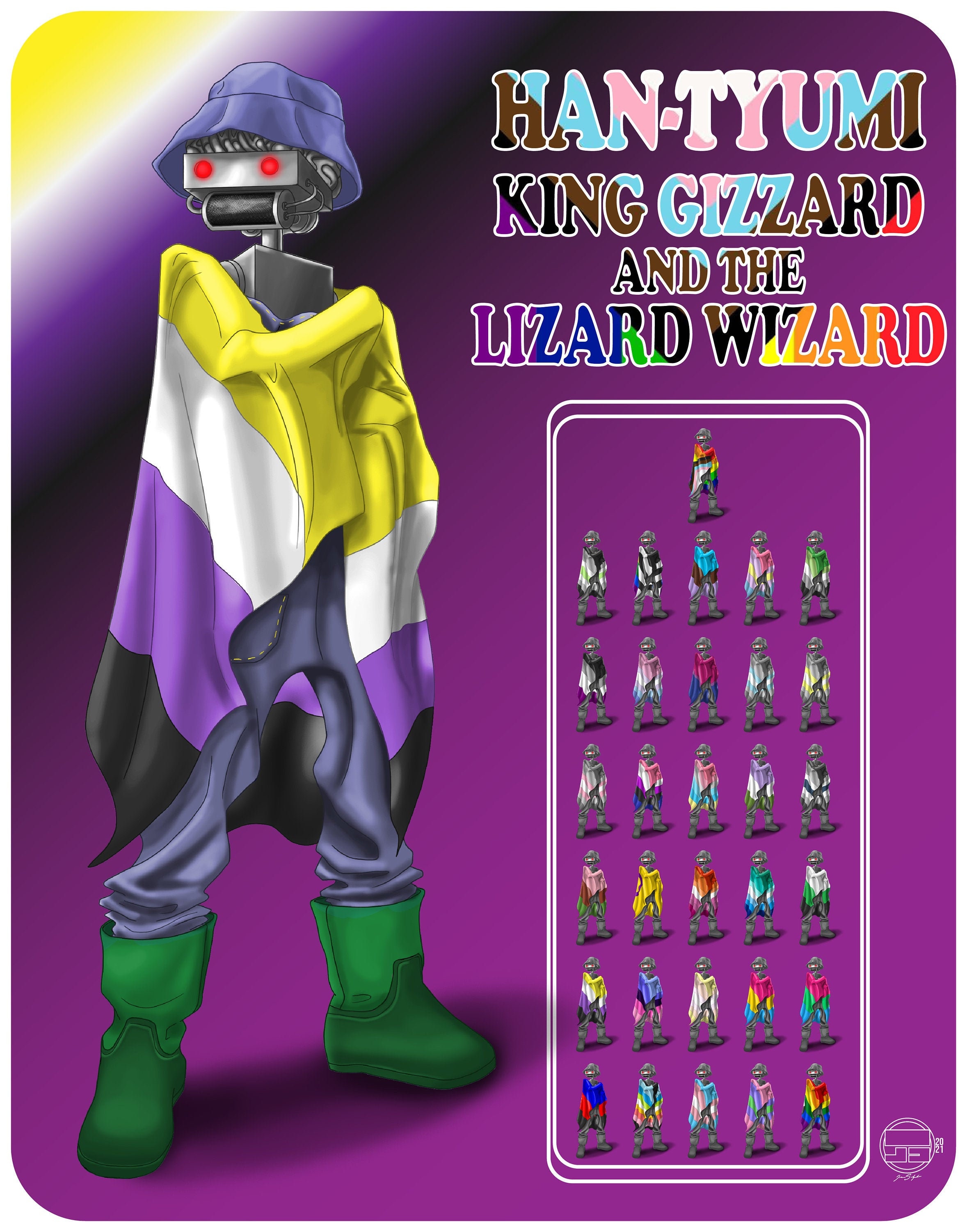 Han-tyumi 21-30 | Pride Celebration Poster | King Gizzard and the ...