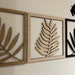 Leaf Wall Decoration, Set of 3 Leaf Wooden Wall Decor, Wall Hanging ...