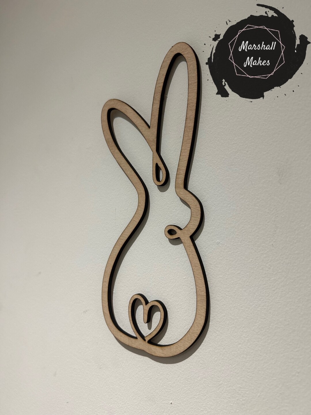 Bunny Wall Art, Nursery Decor, Wooden Wall Art, Bunny Rabbit - Etsy