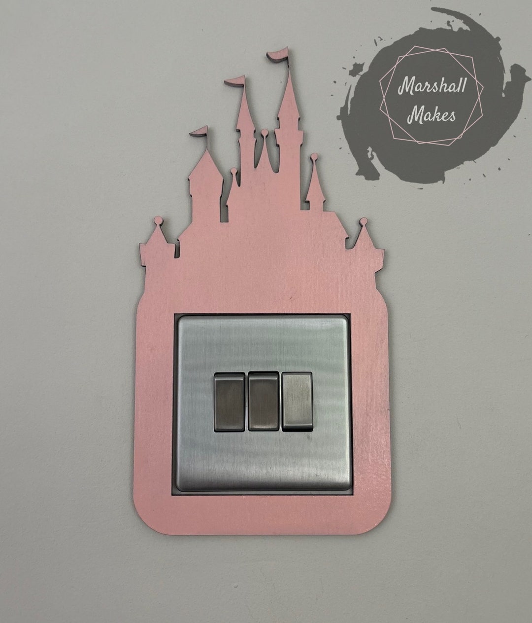 Princess Castle Light Switch Surround, Princess Bedroom Decor, Wall ...