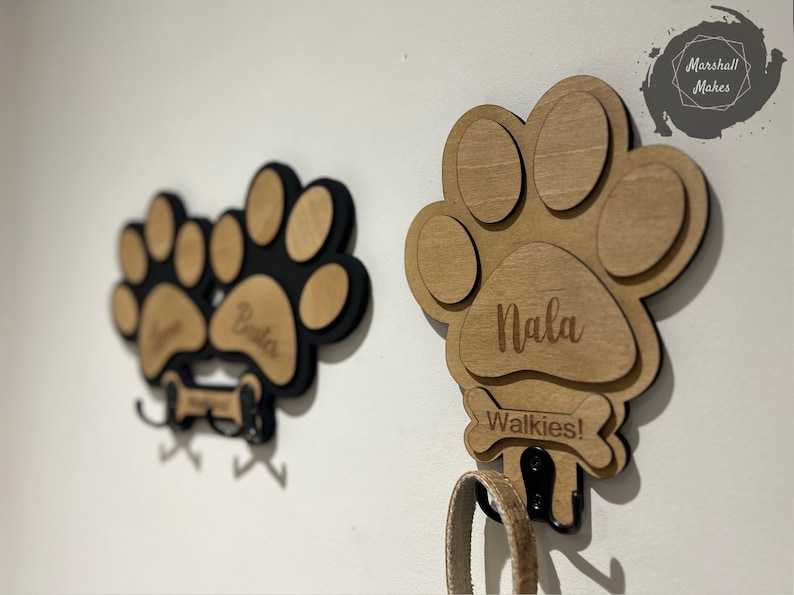 Personalised Dog Lead Hanger/ Hook Custom Dog Lead Holder - Etsy UK