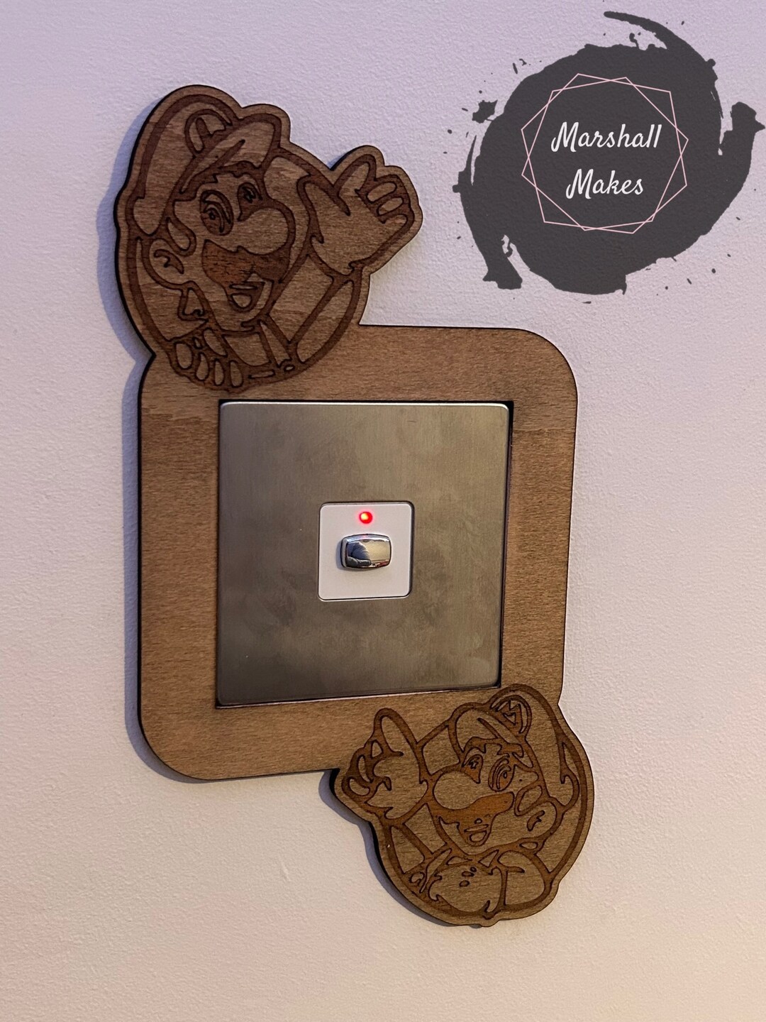 Super Mario Light Switch Surround, Mario Wall Art, Light Switch ...