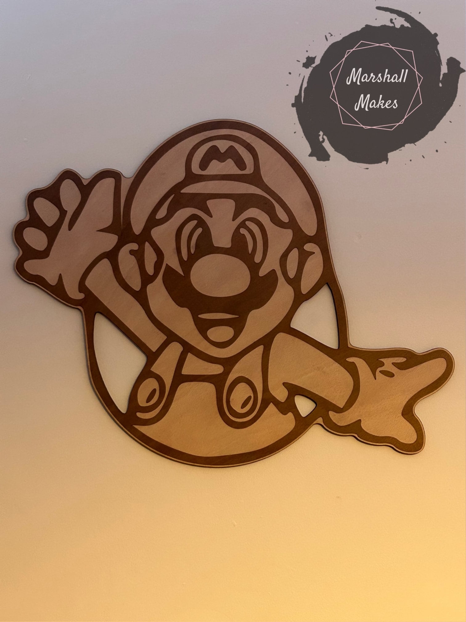Wooden Super Mario Head, Mario, Luigi, Toad, Yoshi, Gaming Bedroom ...
