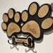 Personalised Dog Lead Hanger/ Hook | Custom Dog Lead Holder | Paw Print ...