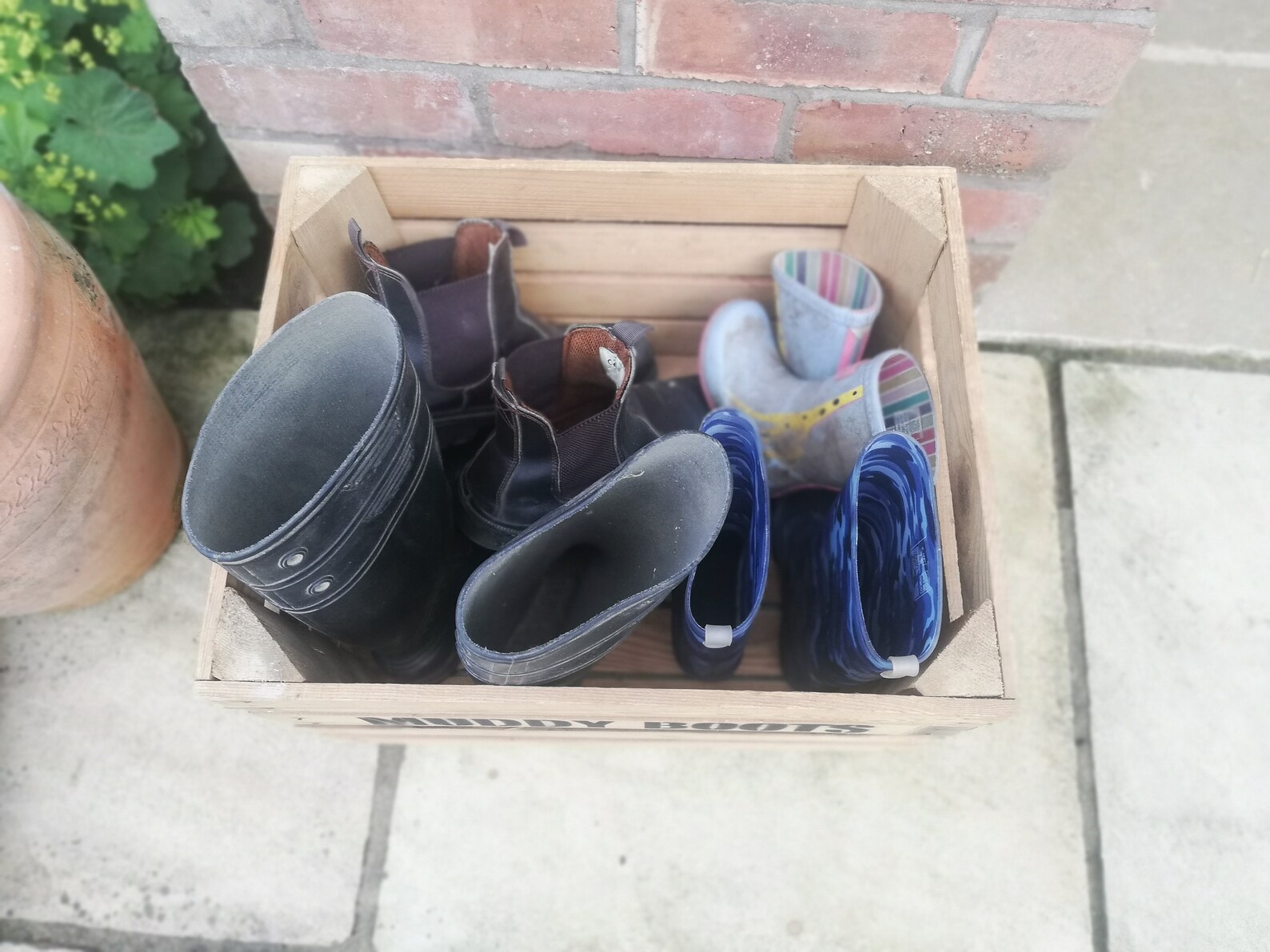 Welly Boot Rack & Shoe Rack Wooden Storage Box Apple Crate - Etsy