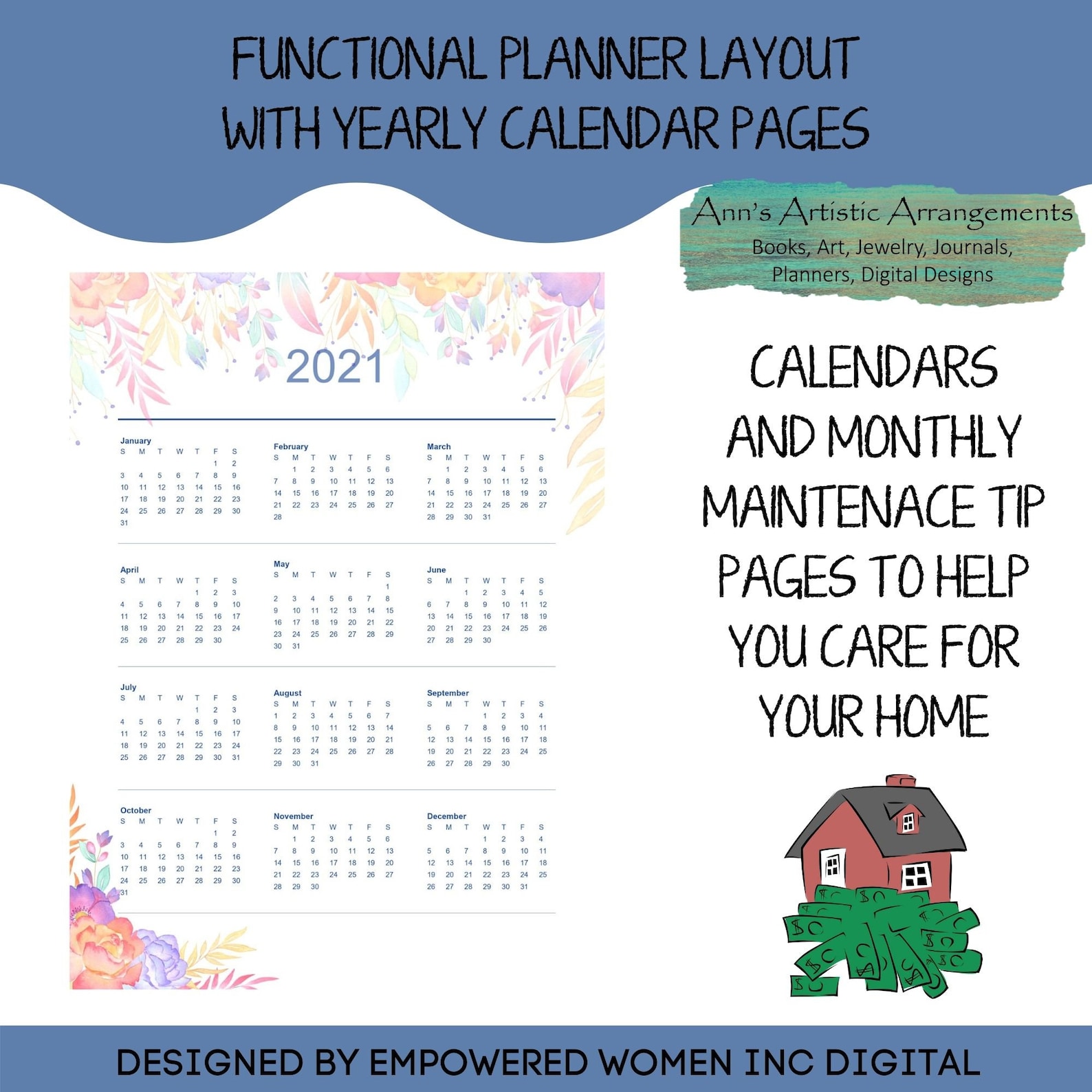 Home Sweet Home Planner, Home Organization Planner, Home Planner ...