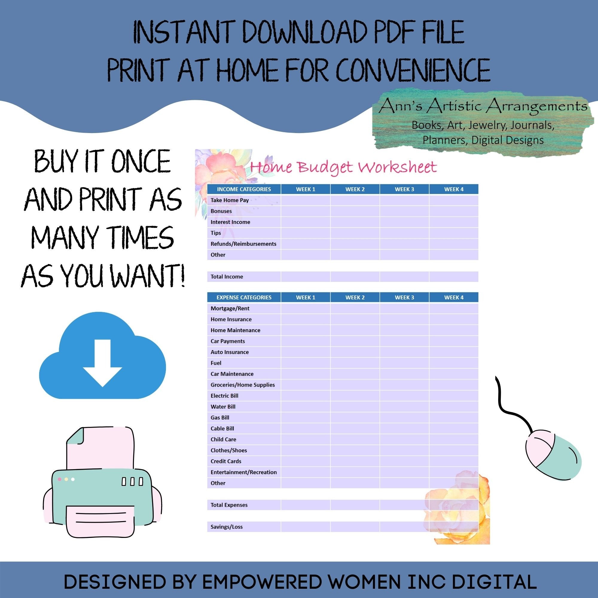 Home Sweet Home Planner, Home Organization Planner, Home Planner ...