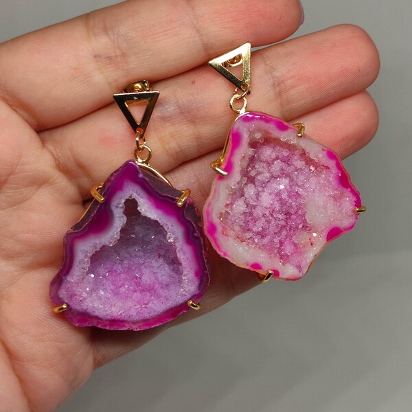 Geode Earrings - Etsy
