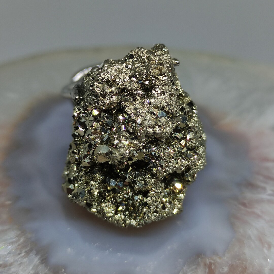Pyrite Ring,raw Pyrite Ring,raw Stone Ring,raw Crystal Ring Xlarge,raw ...