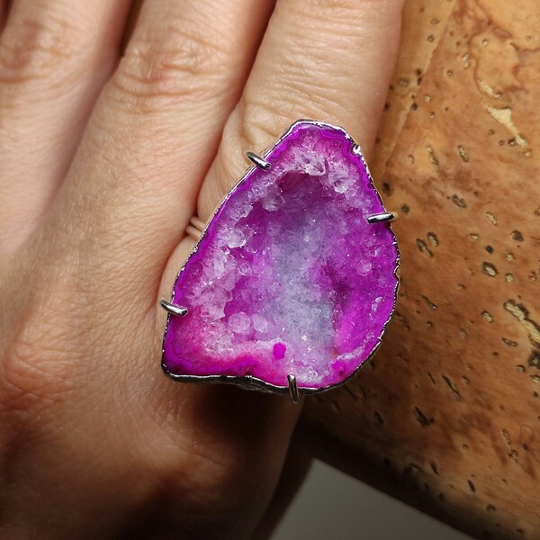 Geode Ring - Etsy