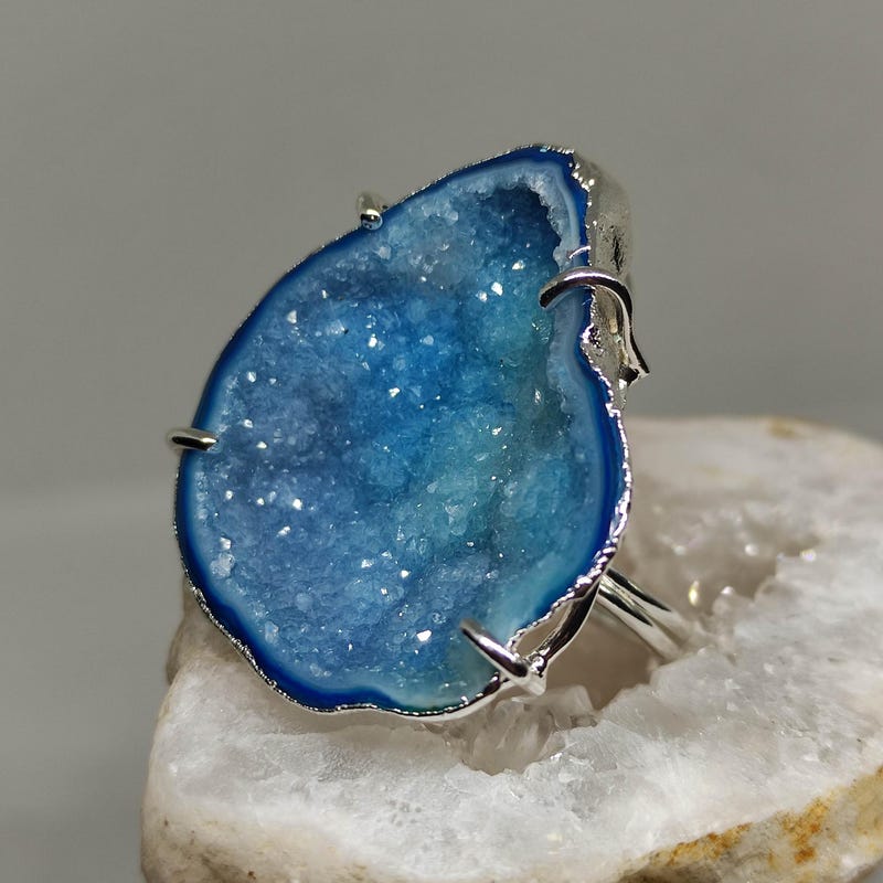 Geode Ring - Etsy