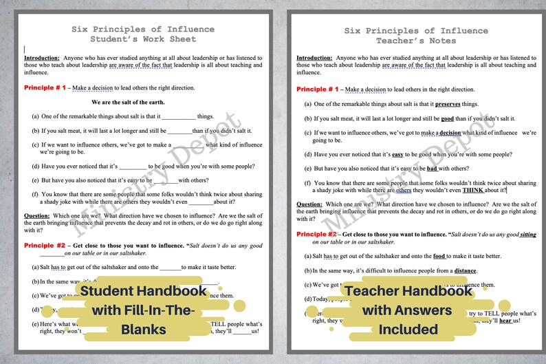 6 Principles of Influence | Digital Workshop Lessons for Pastors ...