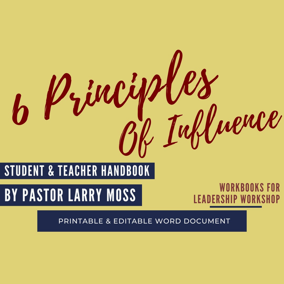 6 Principles of Influence | Digital Workshop Lessons for Pastors ...