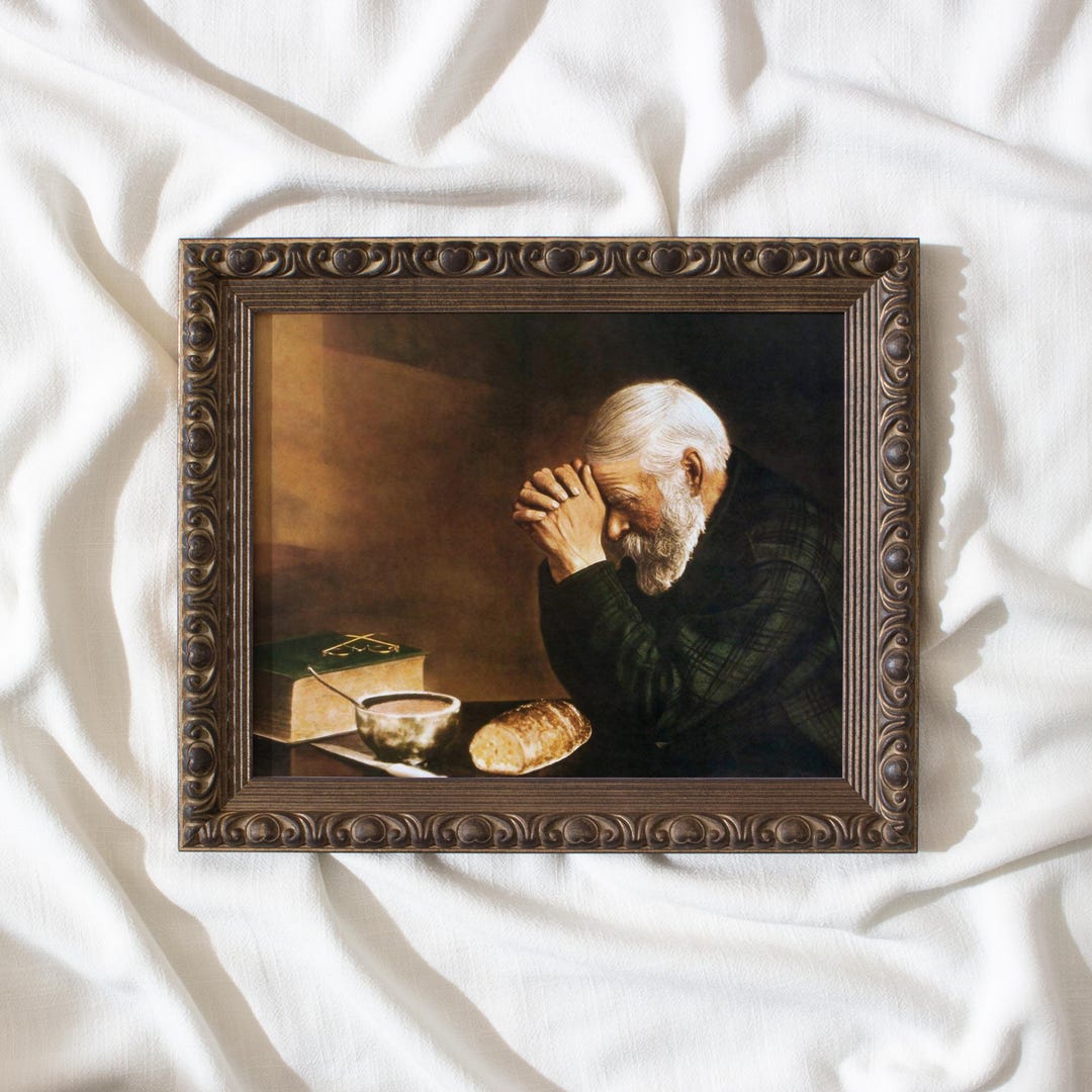Grace by Eric Enstrom #290 Printed | Vintage Framed Wall Art Paintings ...