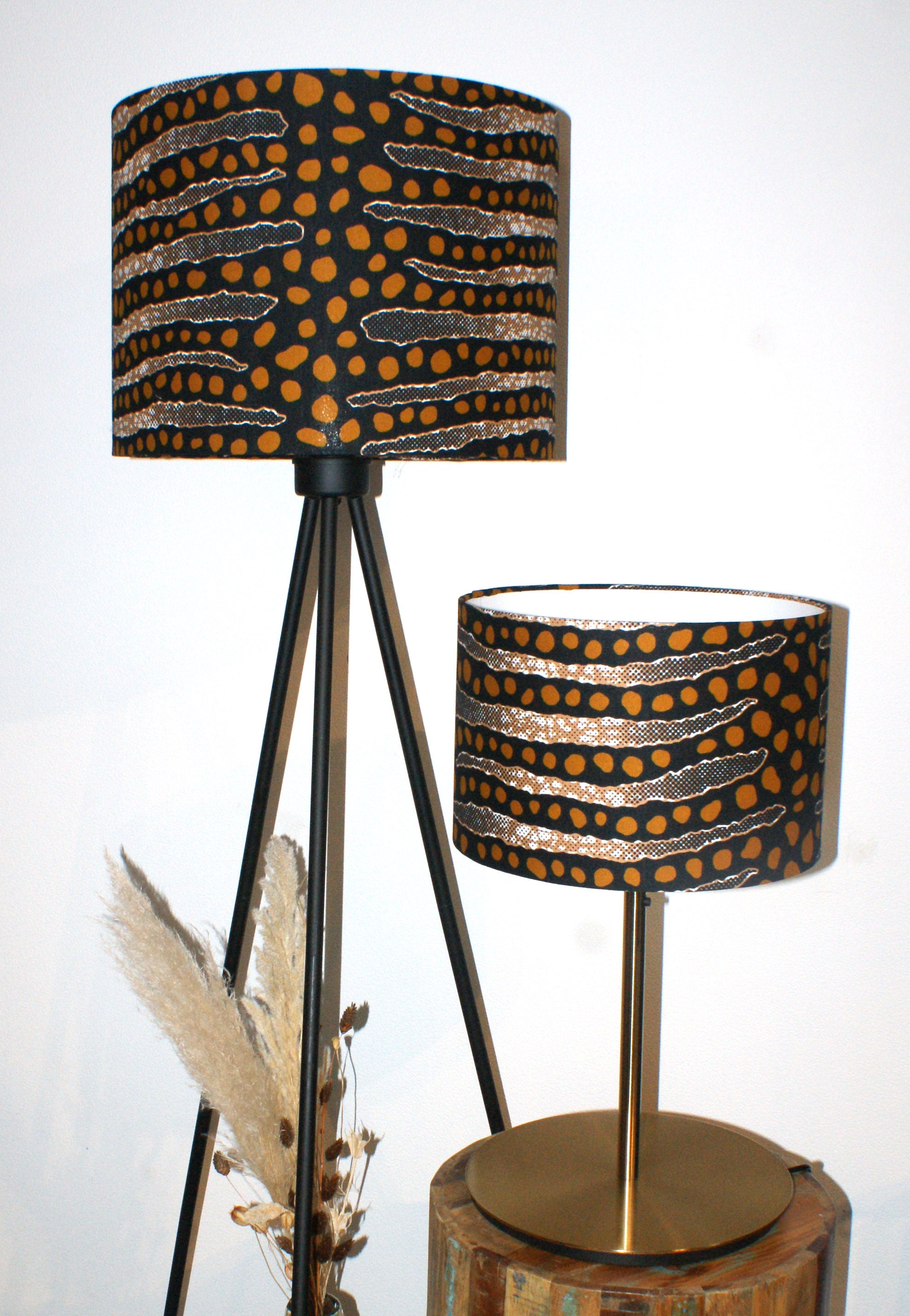Lampshade | African Print | Statement Lamp | Drum | Decor | Table Lamp ...