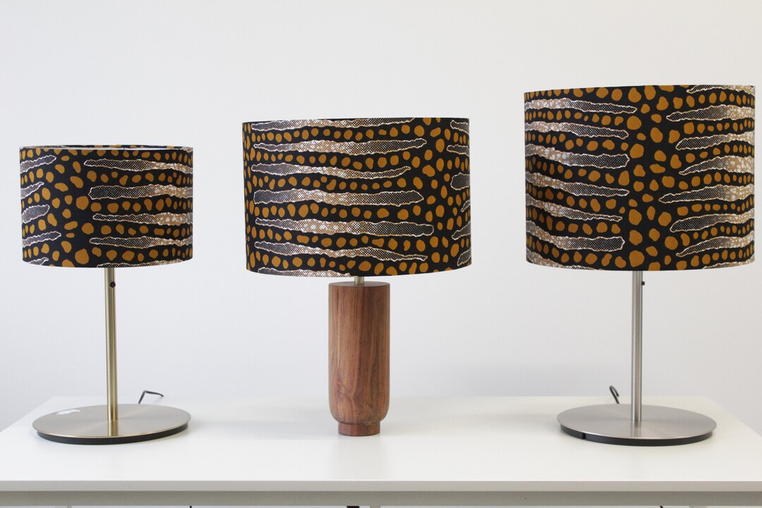 Lampshade | African Print | Statement Lamp | Drum | Decor | Table Lamp ...