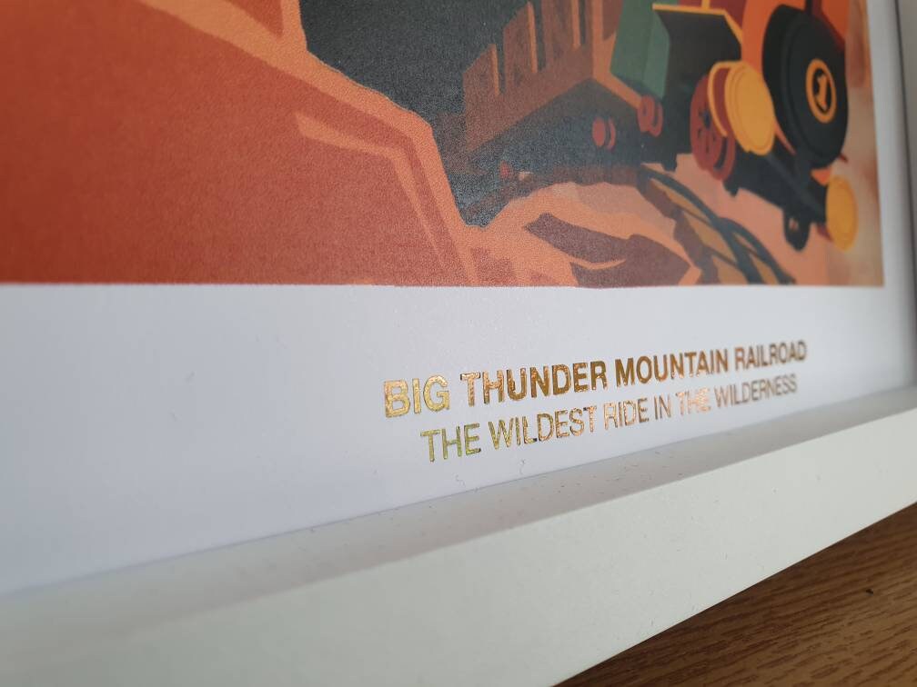 Walt Disney World Print Big Thunder Mountain Railroad Art Print Disney ...
