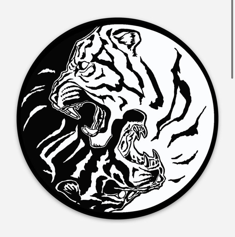Ying Yang Tigers Sticker - Etsy