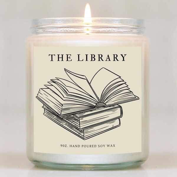 Library Candle - Etsy