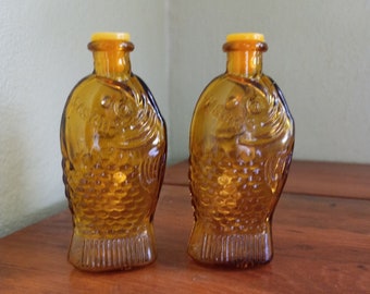 Amber Glass Fish | Etsy