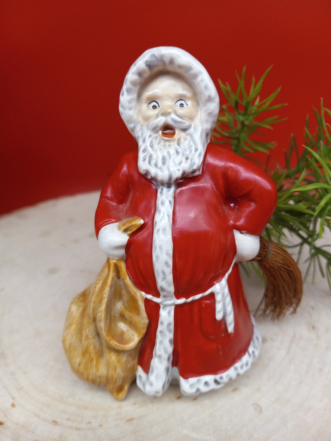 Santa Claus Figurine by Goebel, West Germany 1975 - Etsy