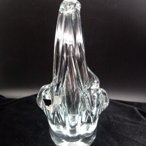 Toscany Collection Crystal Art Glass Basket/vase - Etsy