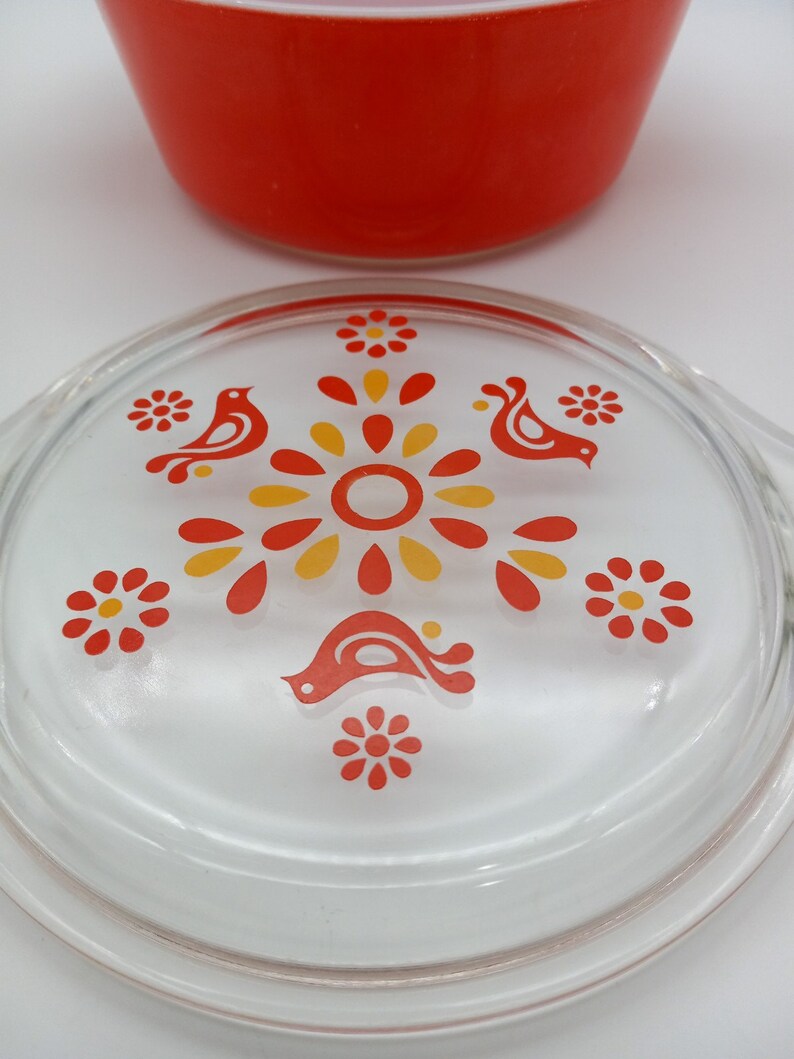 Red 1960's Pyrex Friendship Casserole Dish W/lid 472 - Etsy