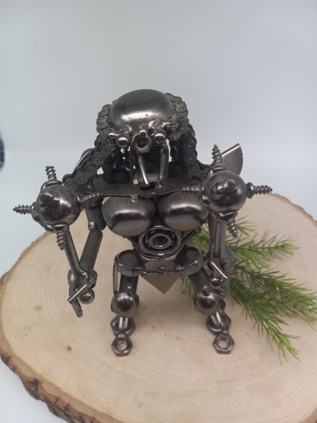 Scrap Metal Art Robot Figurine, Hand Made. - Etsy