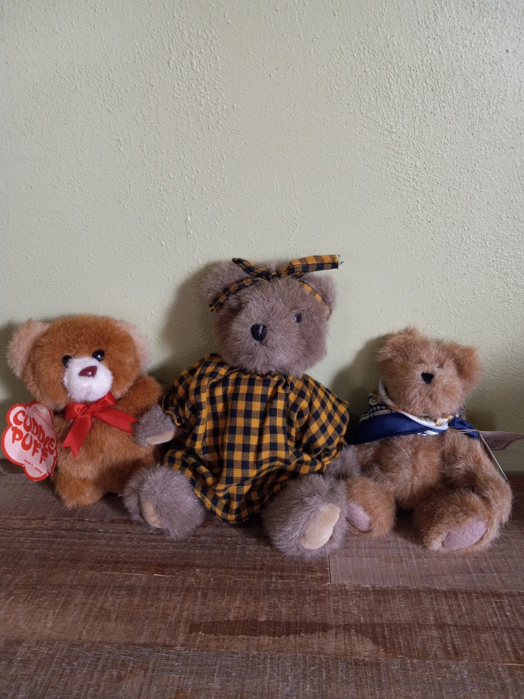 Set of 3 Stuffed Bears - Etsy