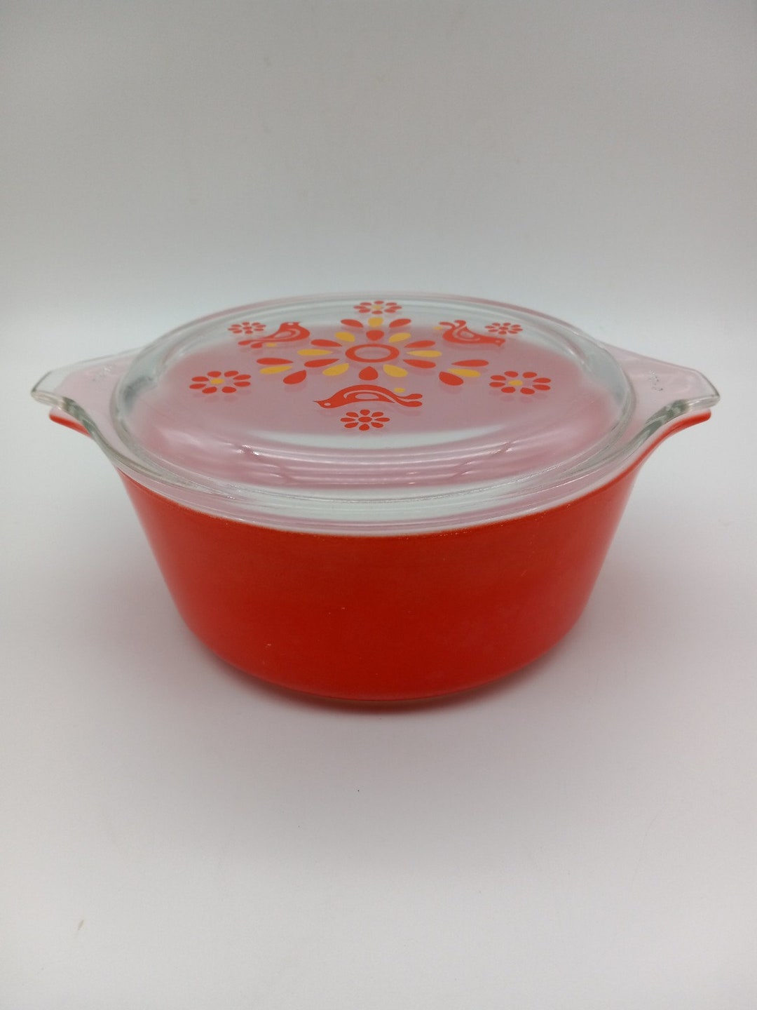 Red 1960's Pyrex Friendship Casserole Dish W/lid #472 - Etsy