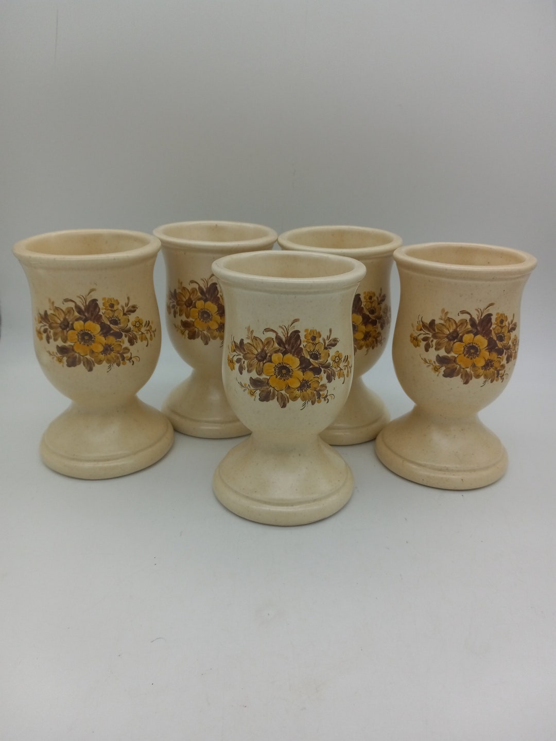 Set of 5 Treasure Craft Goblets, 1980's - Etsy