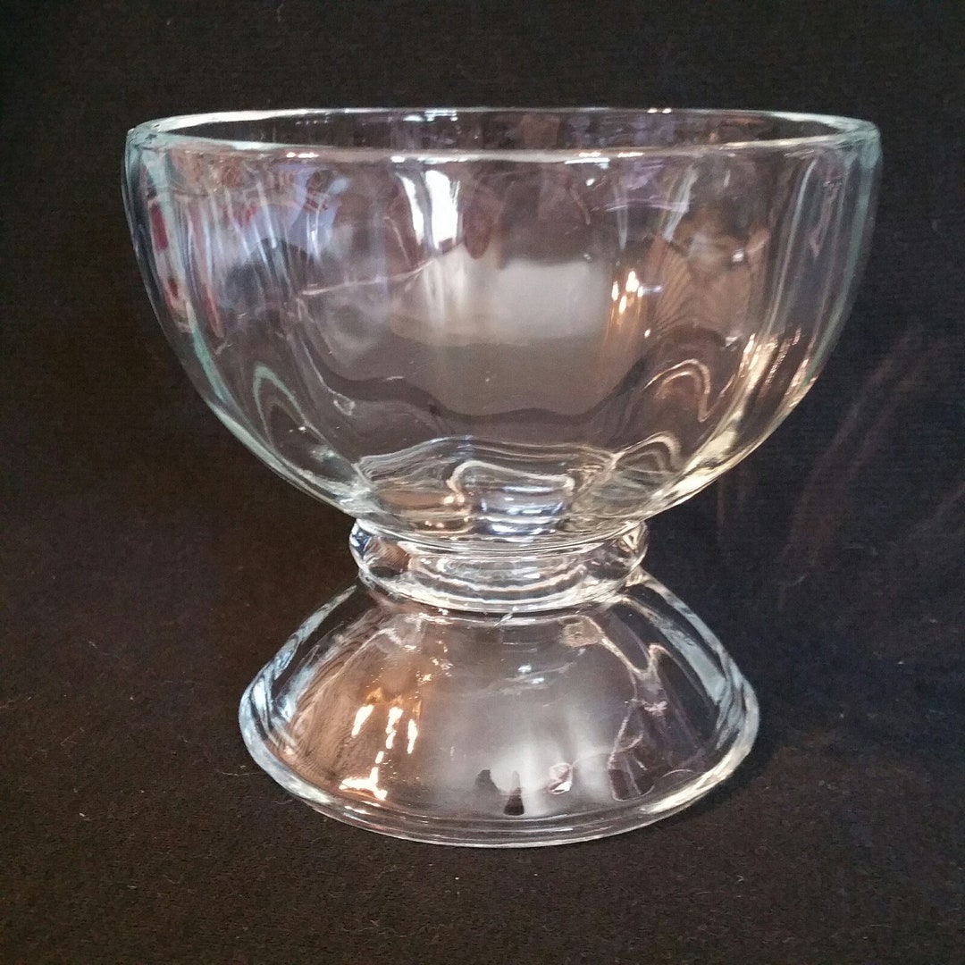 Libby Crystal Glass Compote - Etsy