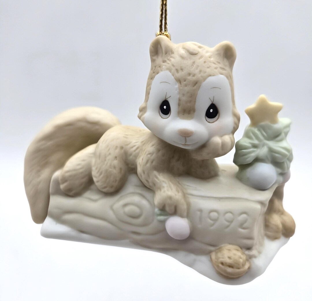 Precious Moments "i'm Nuts About You" Squirrel Porcelain Christmas ...