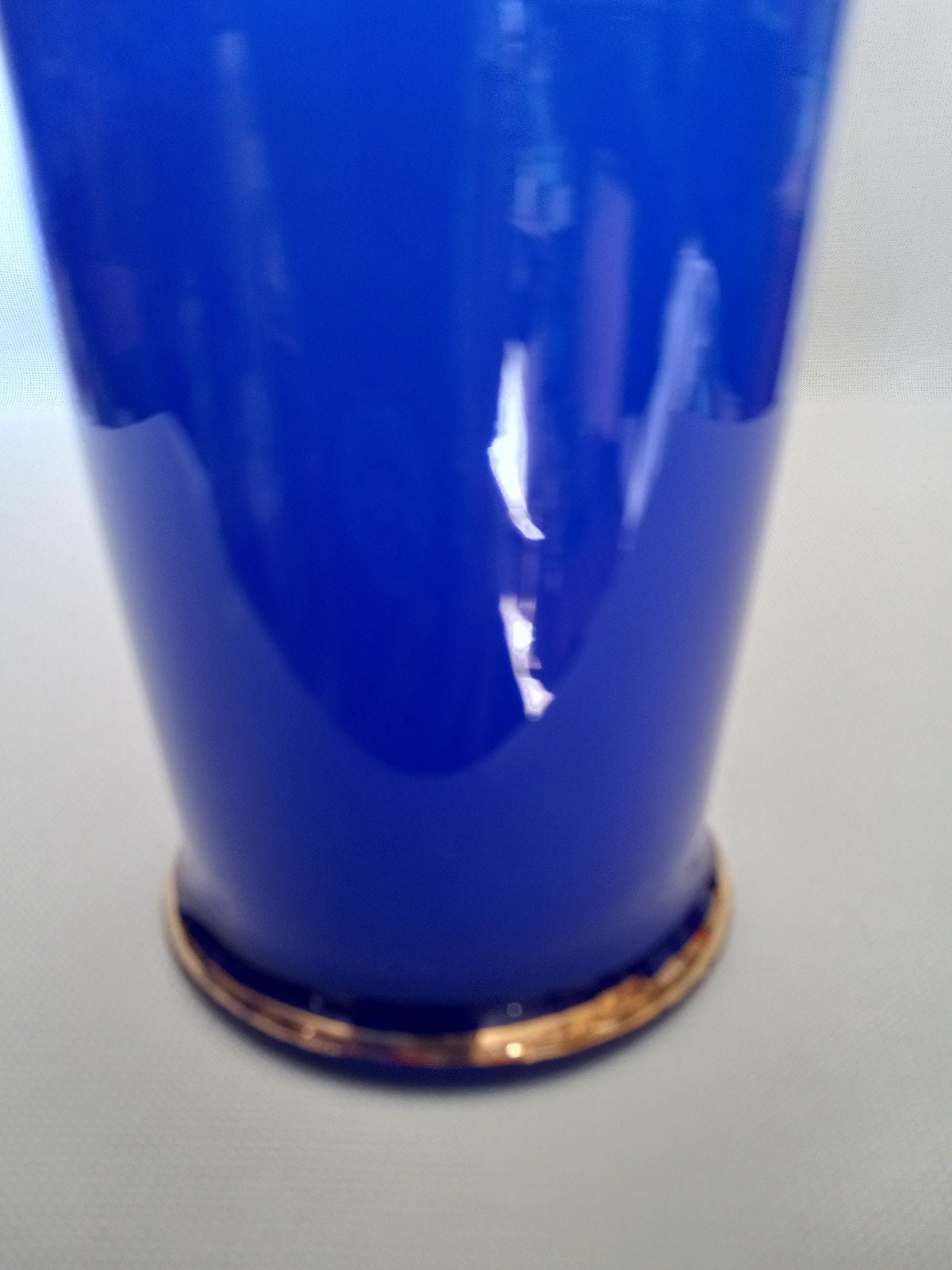 Cobalt Blue Hand Painted Vase - Etsy