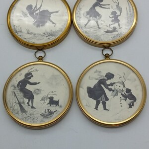 The Silhouette Collection, Peter Bates Miniature World, Set of 4 Salad ...