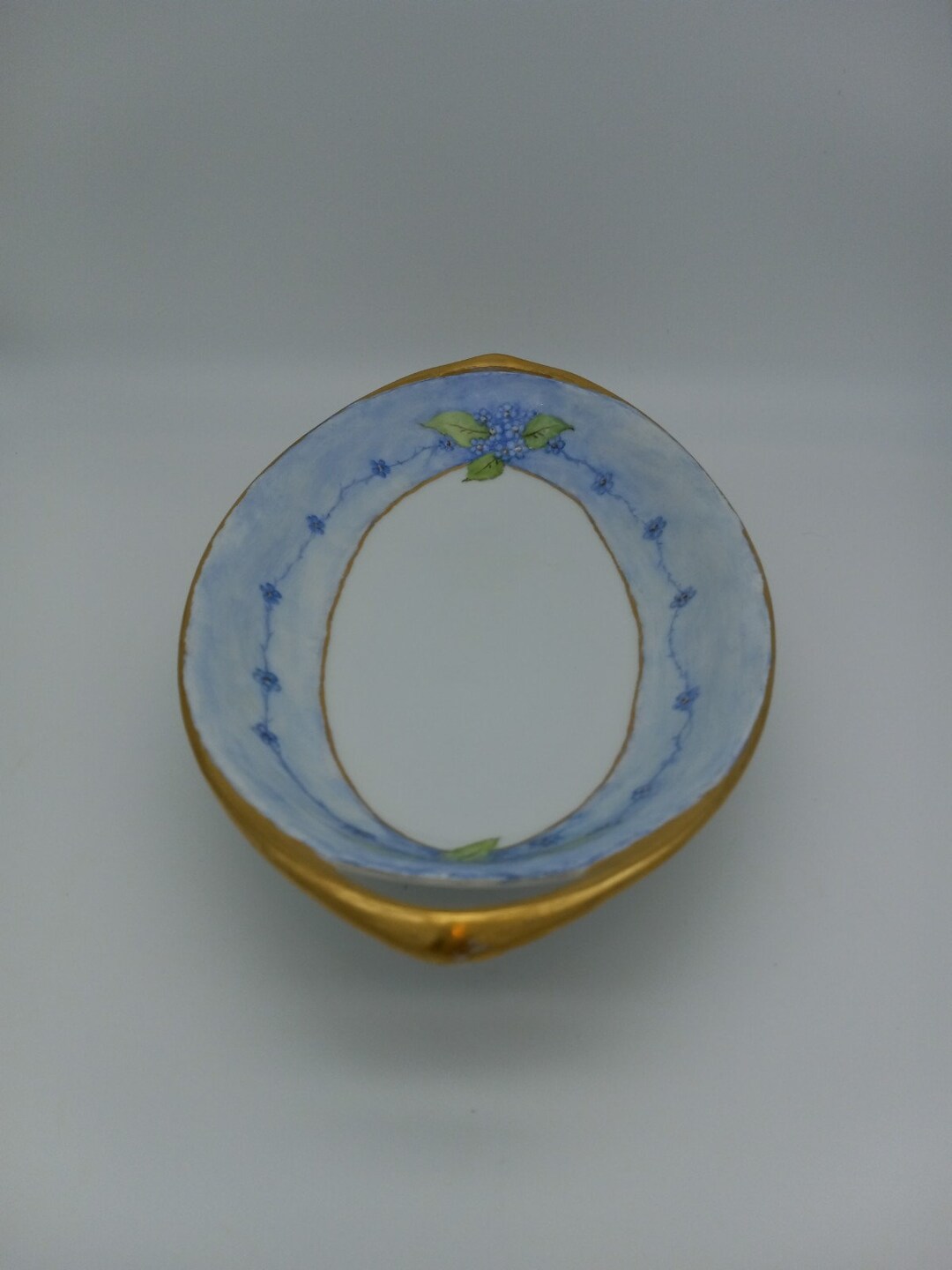 Forget Me Nots Oval Bowl - Etsy