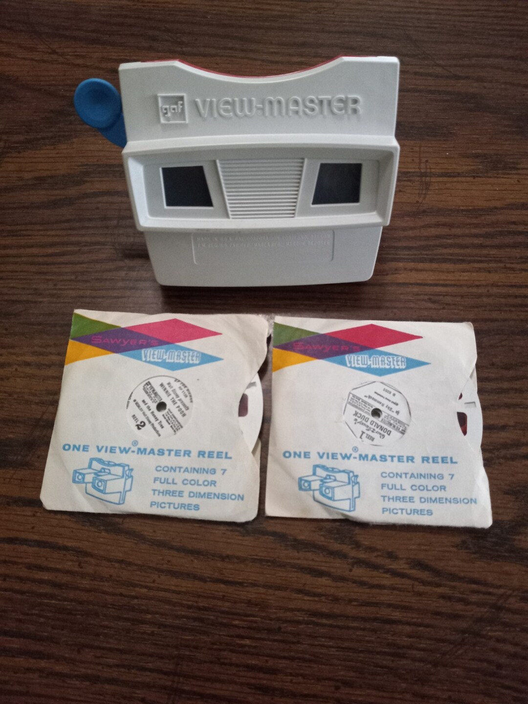 View Master Red White and Blue With 12 Disney Reels - Etsy