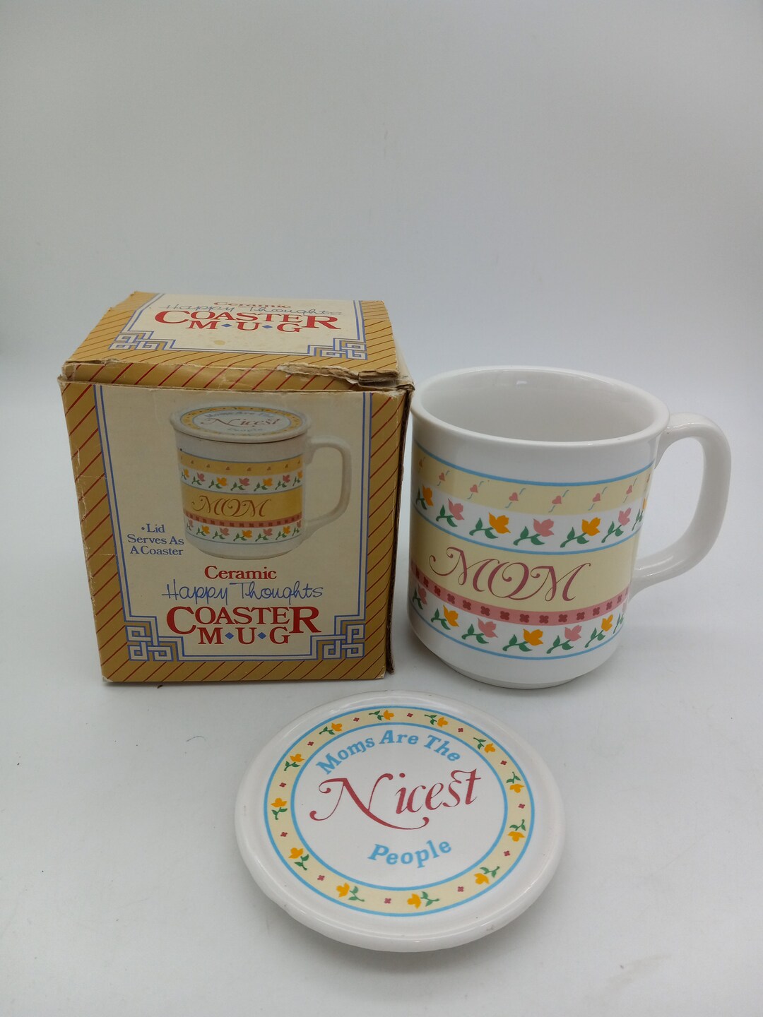 Mom Coffee Mug/cup W/coaster/topper by Giftco - Etsy